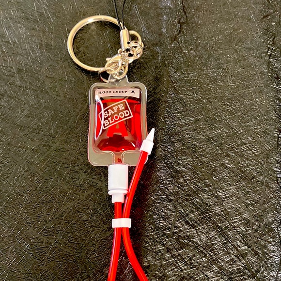Accessories | Type A Blood Bag Keychain | Poshmark